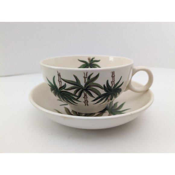 Dining | Vintage Tiki Bamboo Tea Cup Saucer Ballerina Union Made China ...
